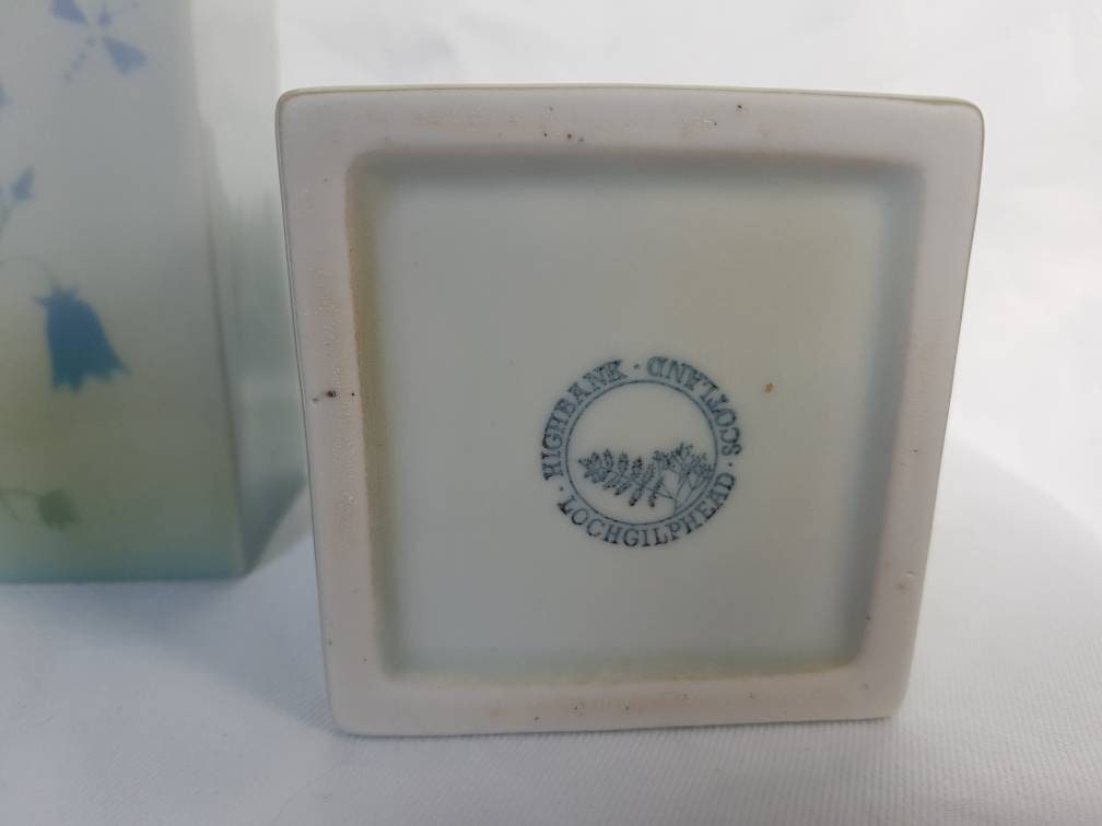 Vintage Highbank Porcelain Scotland Set of 2 Vases - Etsy UK