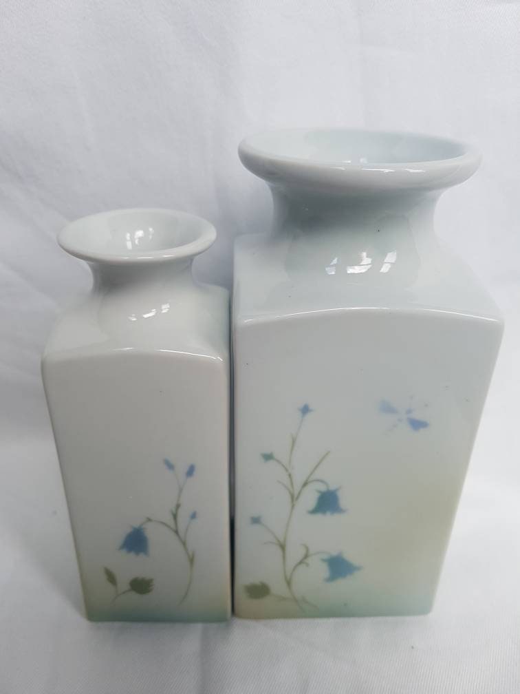 Vintage Highbank Porcelain Scotland Set of 2 Vases - Etsy UK