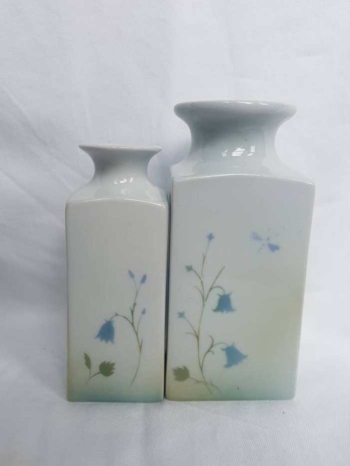 Vintage Highbank Porcelain Scotland Set of 2 Vases - Etsy UK