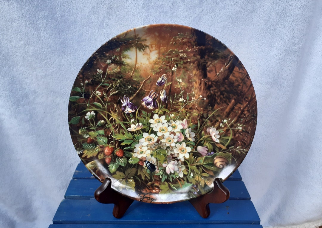 Vintage Furstenberg Wild Flowers Series Collector's Plate - Etsy UK