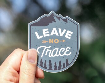 Leave No Trace Sticker | Etsy
