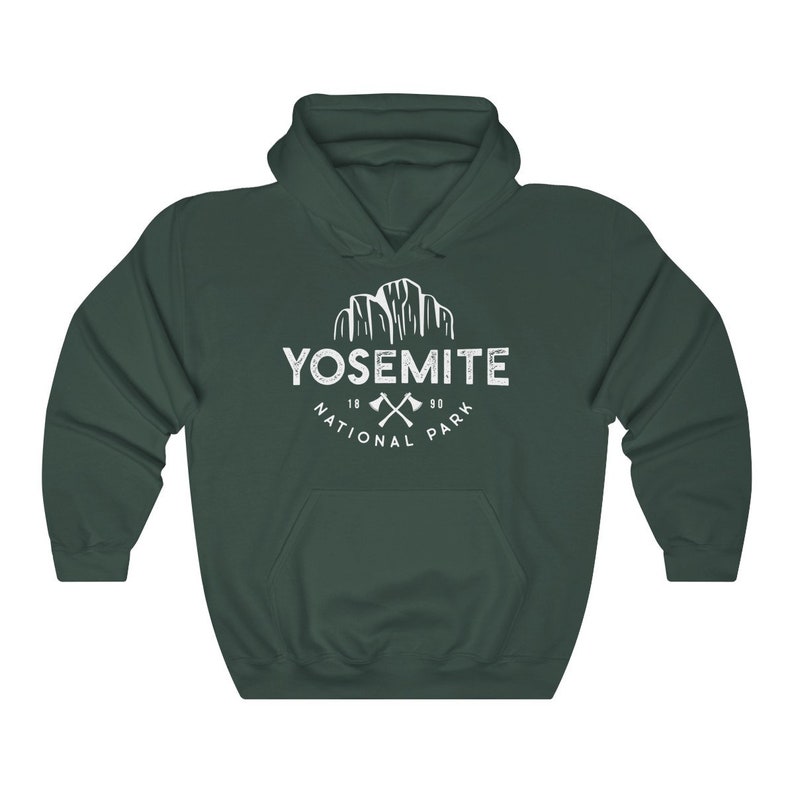Yosemite National Park Hoodie // Fleece Sweater Outdoor - Etsy