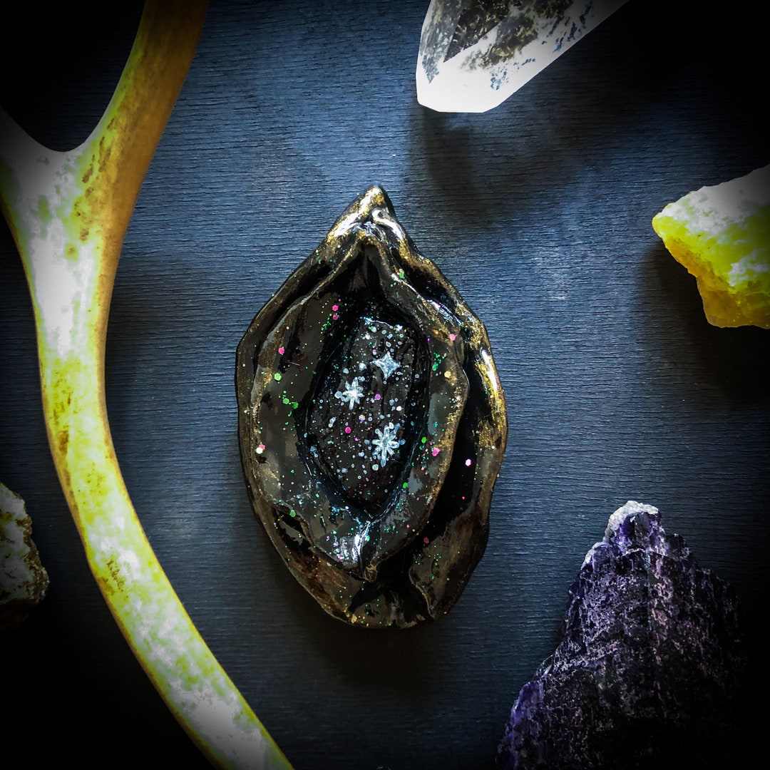 Cosmic Yoni Clay Sculpture. Cosmic Vulva. Galaxy Yoni. Universe Vulva ...
