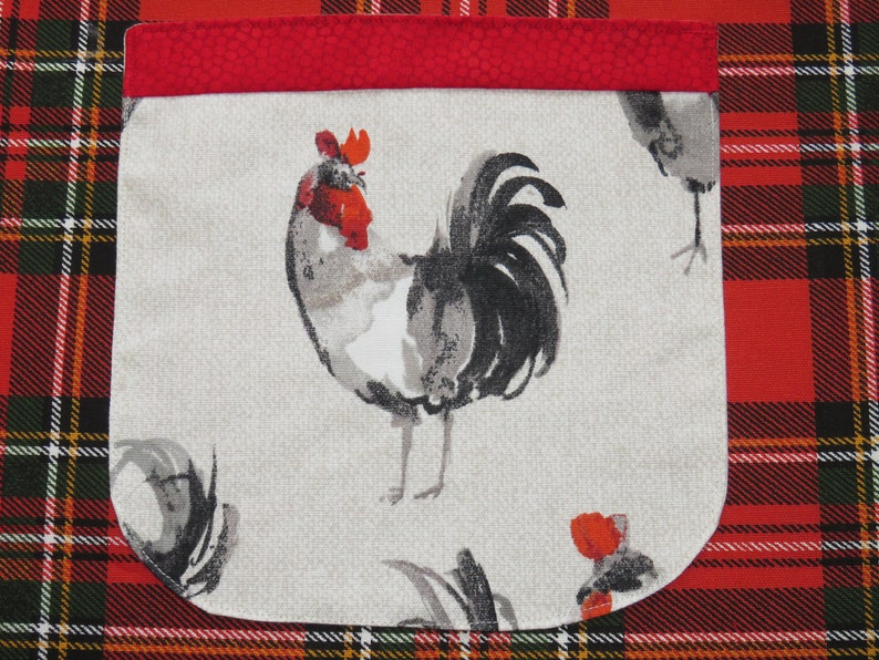 Chicken Apron Chicken Potholder Set Scottish Rooster Apron - Etsy