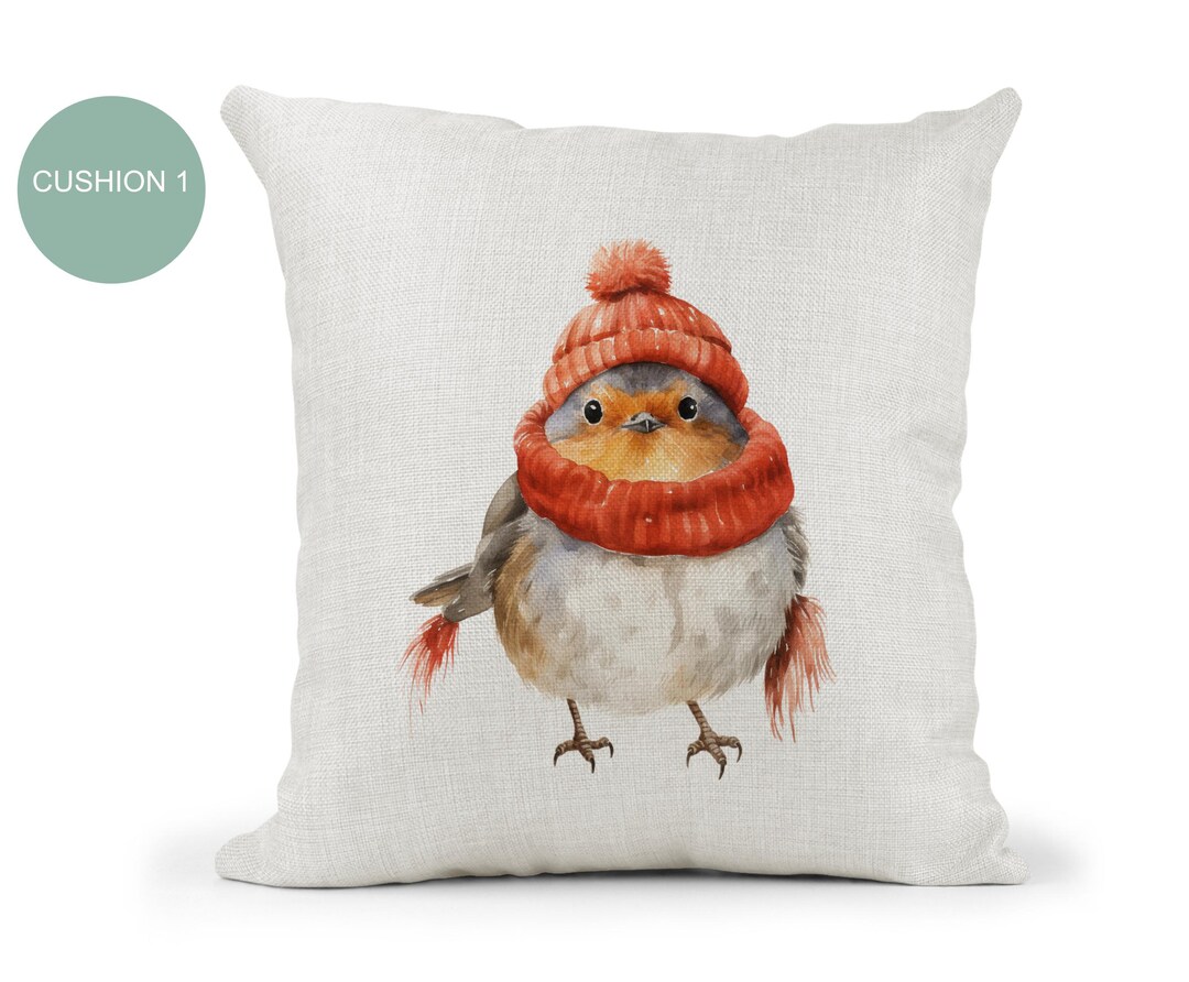 Robin Cushion , Cute Robin , Remembrance Robins Appear, Christmas Robin ...
