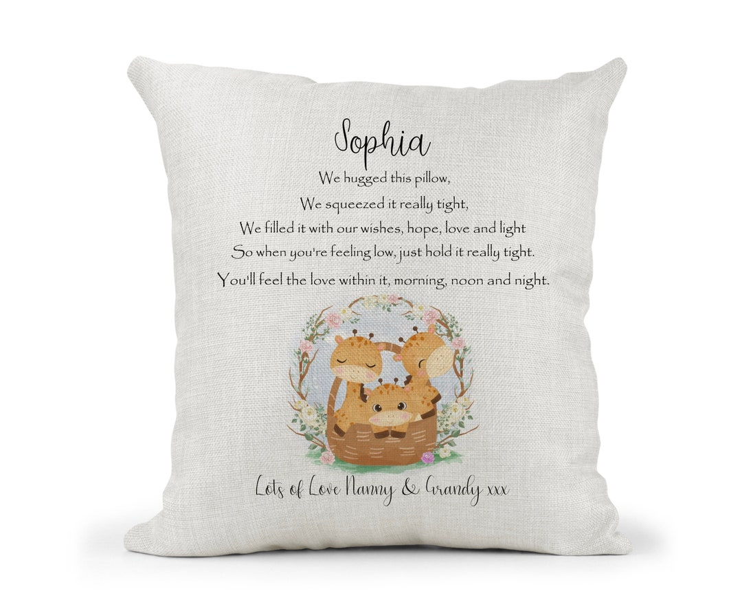 Personalised Hug Cushion, Grandson, Grandaughter. Niece, Nephew ...