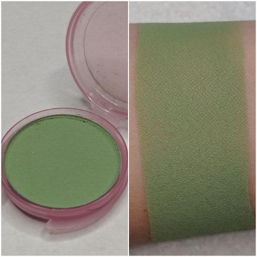 Kalamon Vegan Pressed Eyeshadow Matte Olive Green - Etsy