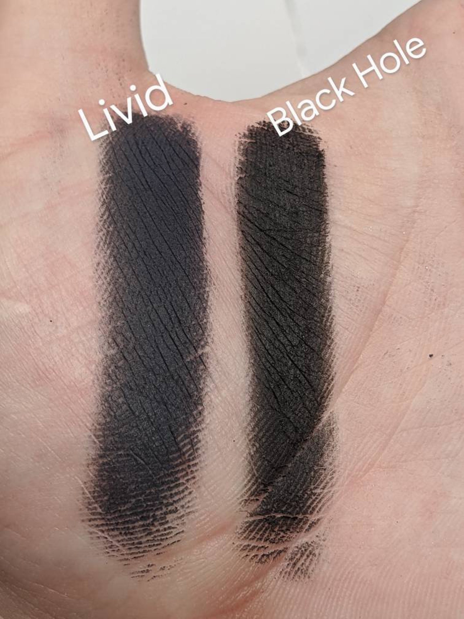 Livid - Vegan Pressed Eyeshadow Blue/gray Toned Black - Etsy