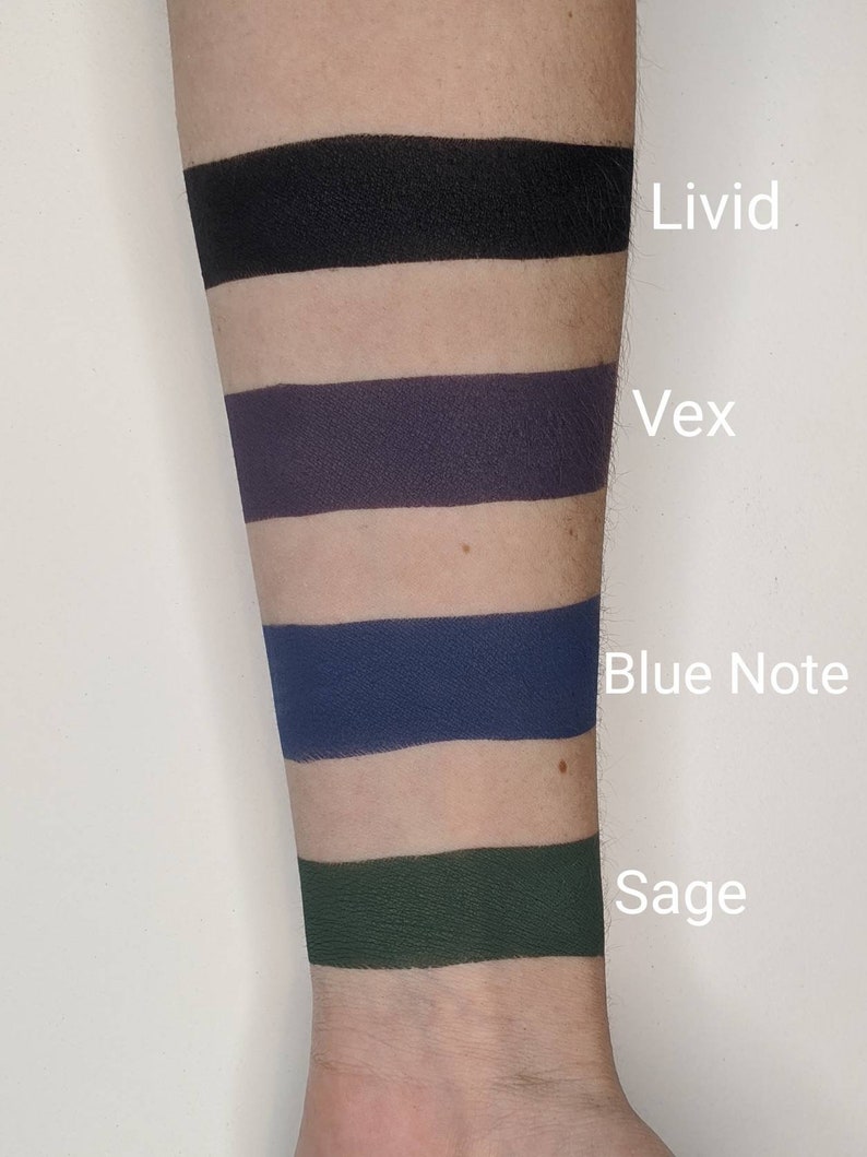 Livid Vegan Pressed Eyeshadow Blue/gray Toned Black - Etsy