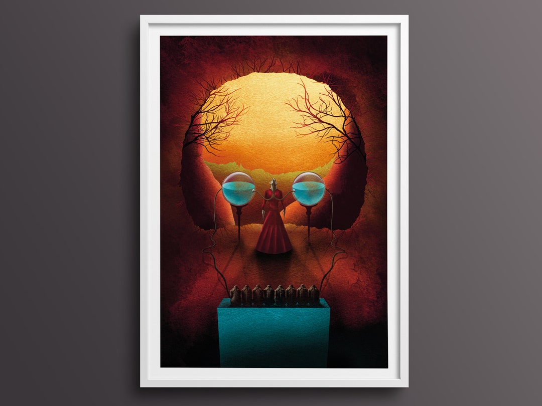 Space Shaman Print With Surreal Sci-fi Wall Art - Etsy