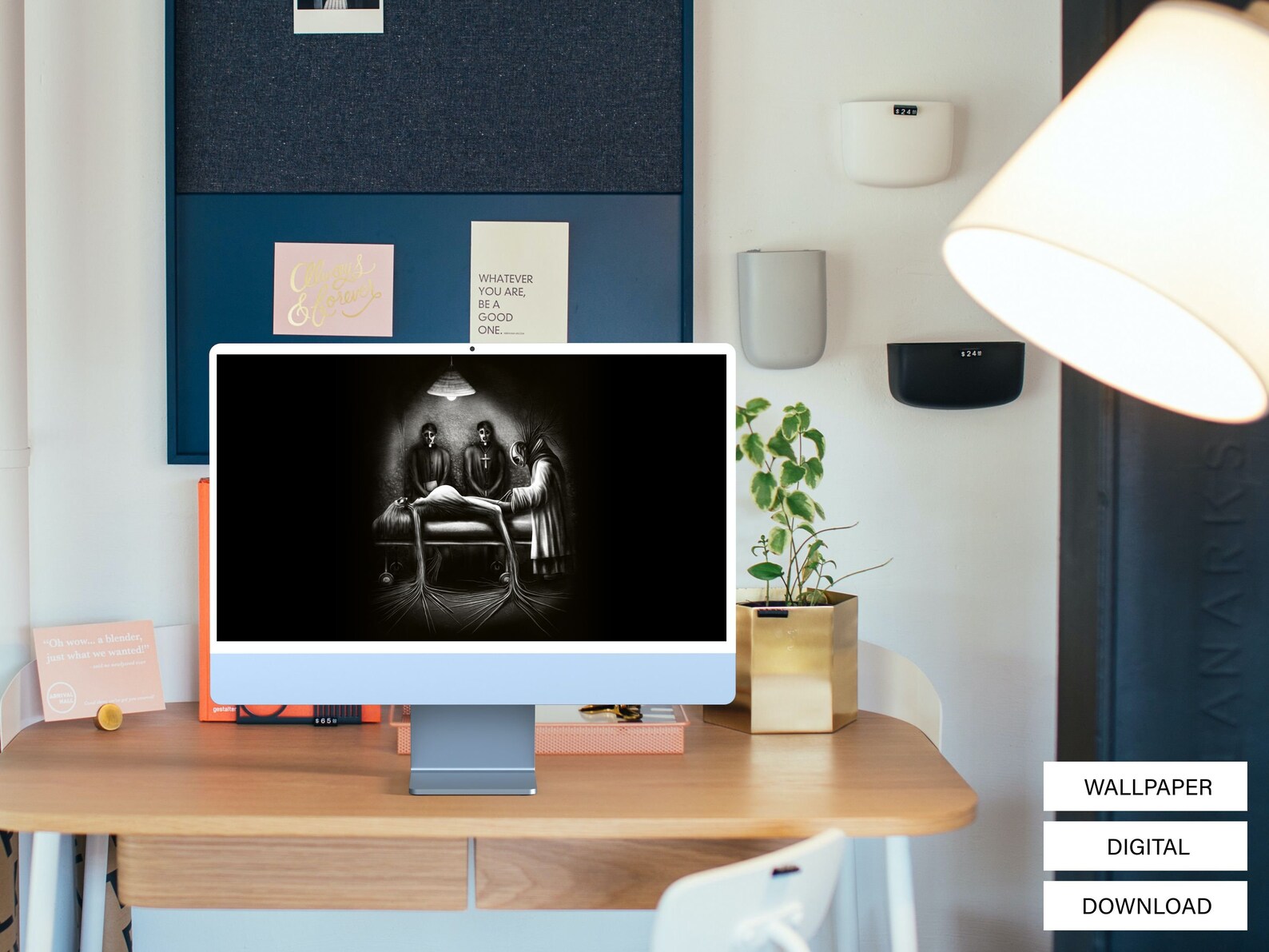 Horror Desktop Wallpaper. Evil Priests. - Etsy