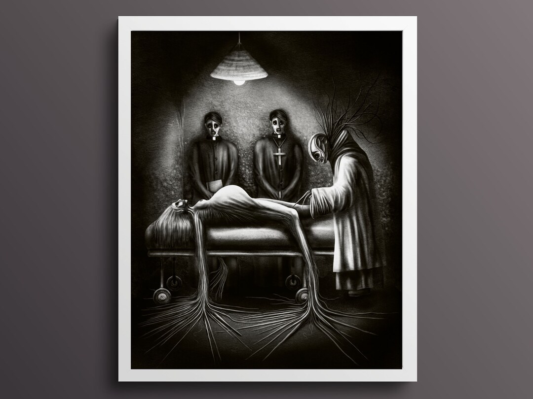 Body Snatchers Print With Black & White Horror Wall Art - Etsy