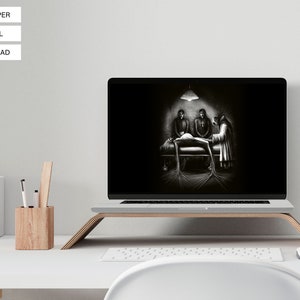 Horror Desktop Wallpaper. Evil Priests. - Etsy