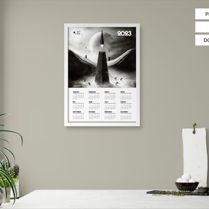 2023 Calendar. Printable Space Scientists on an Alien Planet - Etsy