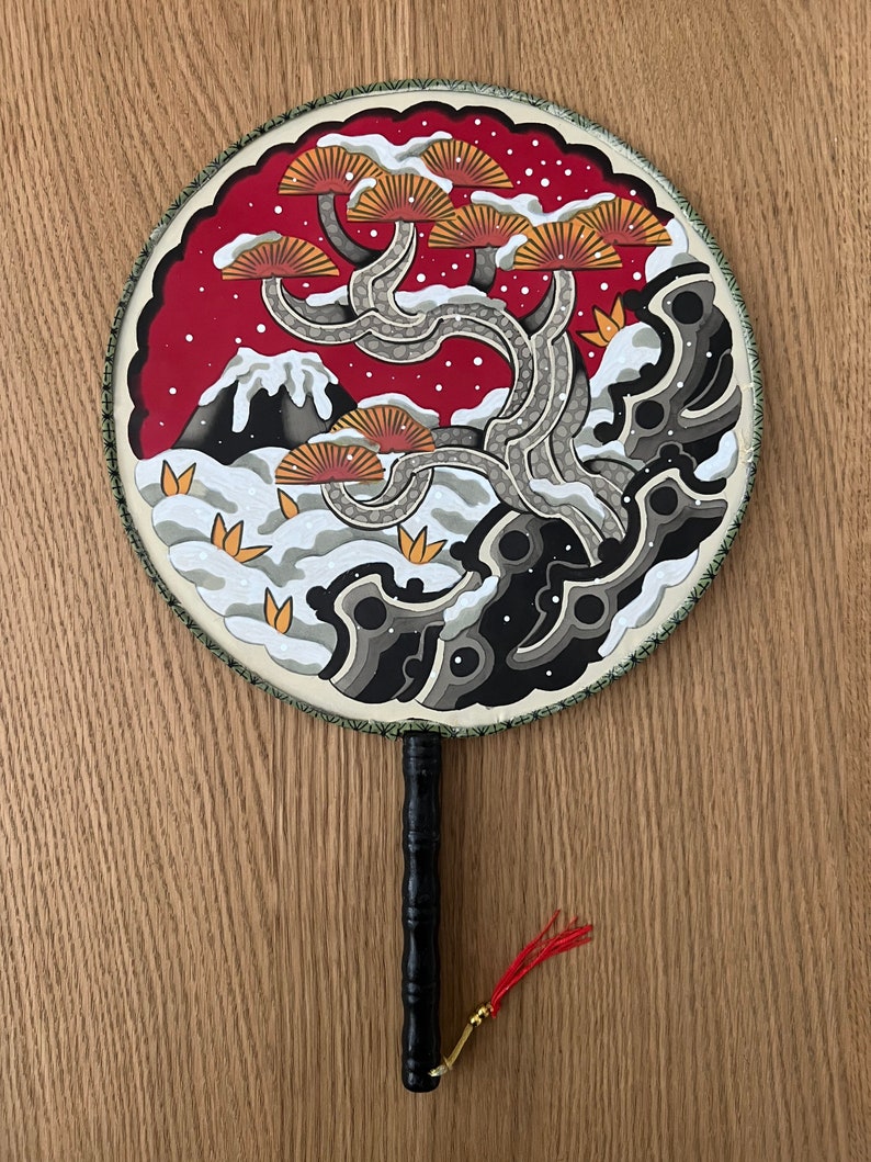 Japanese Hand Fan - Etsy