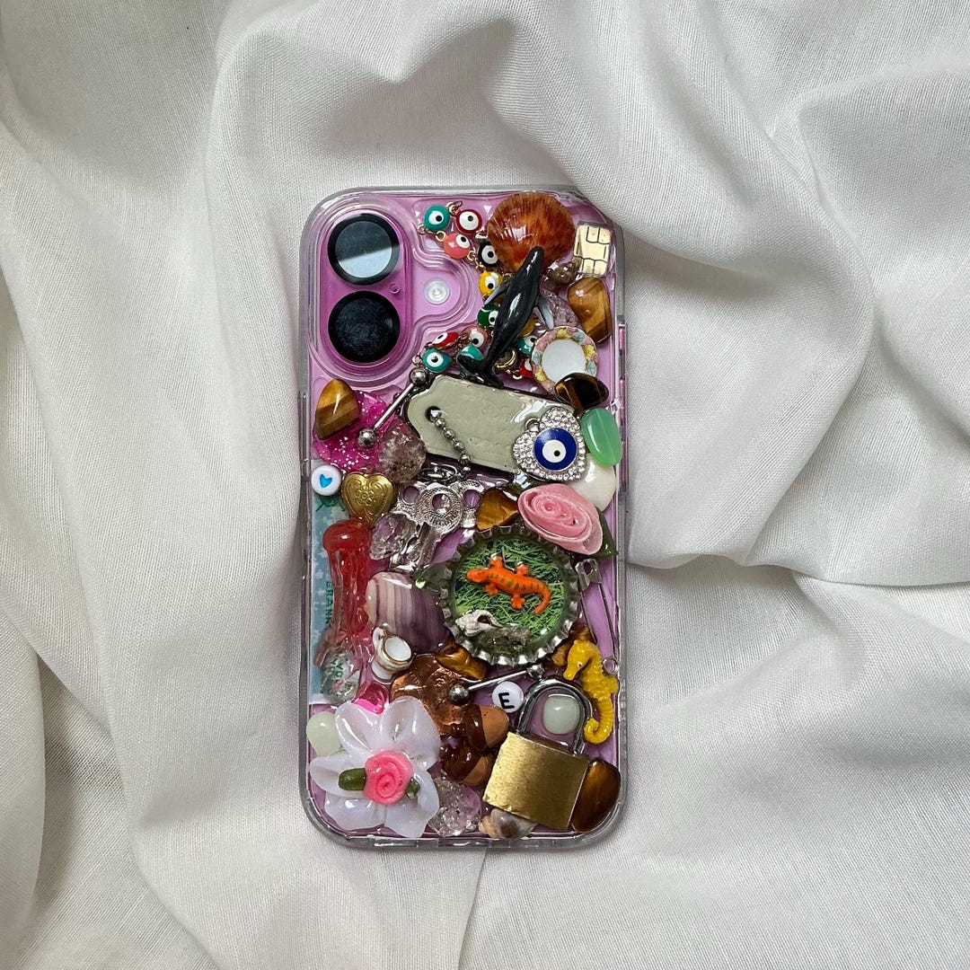 Custom Trinket Phone Case: Junk Style iPhone Cover - Etsy