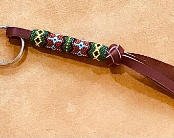 Beaded Key Fob - Etsy
