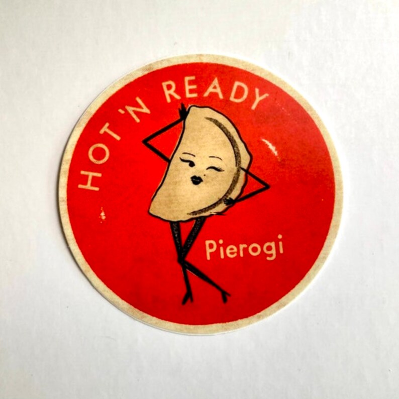 Hot N Ready Pierogi Vinyl Sticker | Etsy