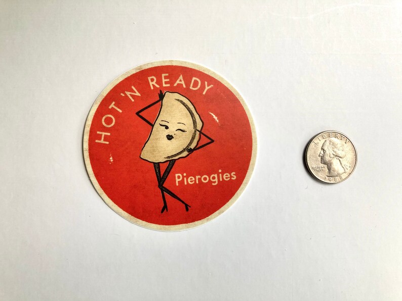 Hot N Ready Pierogi Vinyl Sticker | Etsy