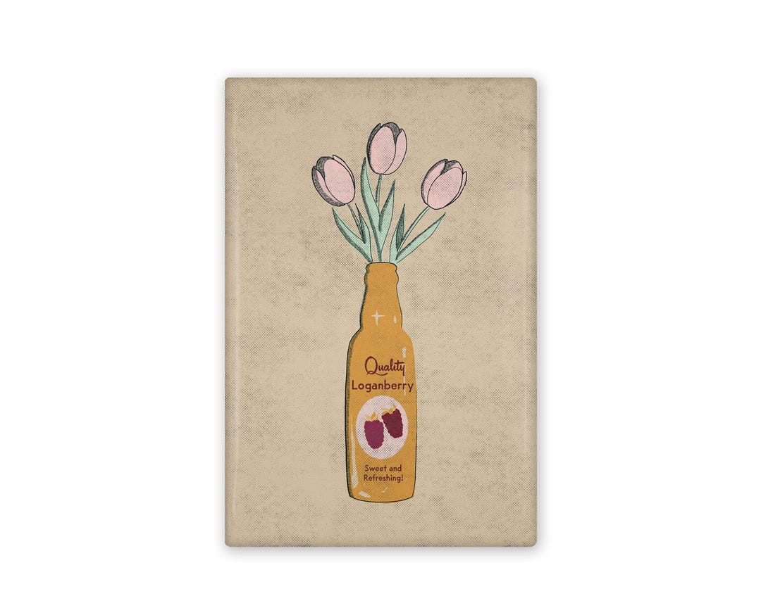 Loganberry Vase With Flowers Illustrated Magnet- Buffalo New York - Etsy