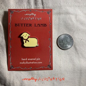 Butter Lamb Easter Hard Enamel Pin - Etsy