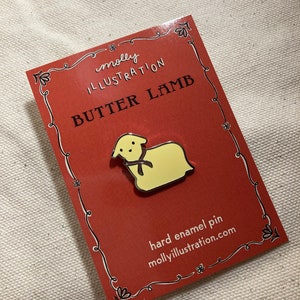 Butter Lamb Easter Hard Enamel Pin - Etsy