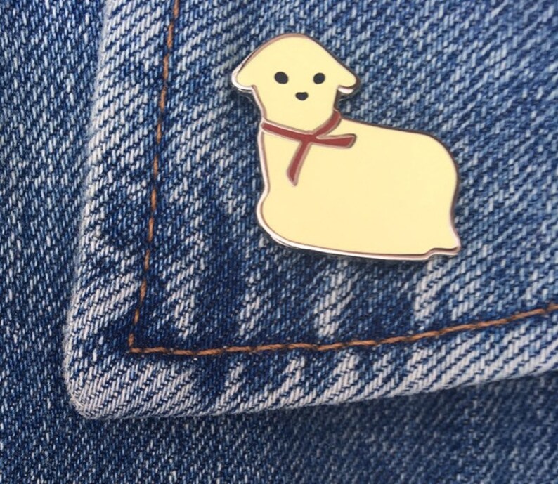 Butter Lamb Easter Hard Enamel Pin | Etsy