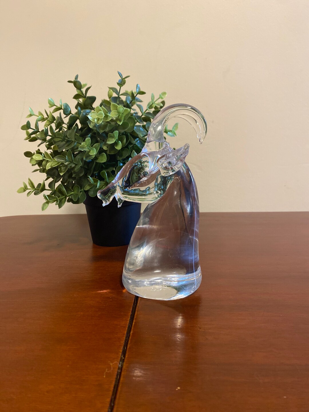 Italian Murano Glass Goat Head, Elio Raffaeli Goat Head Sculpture ...