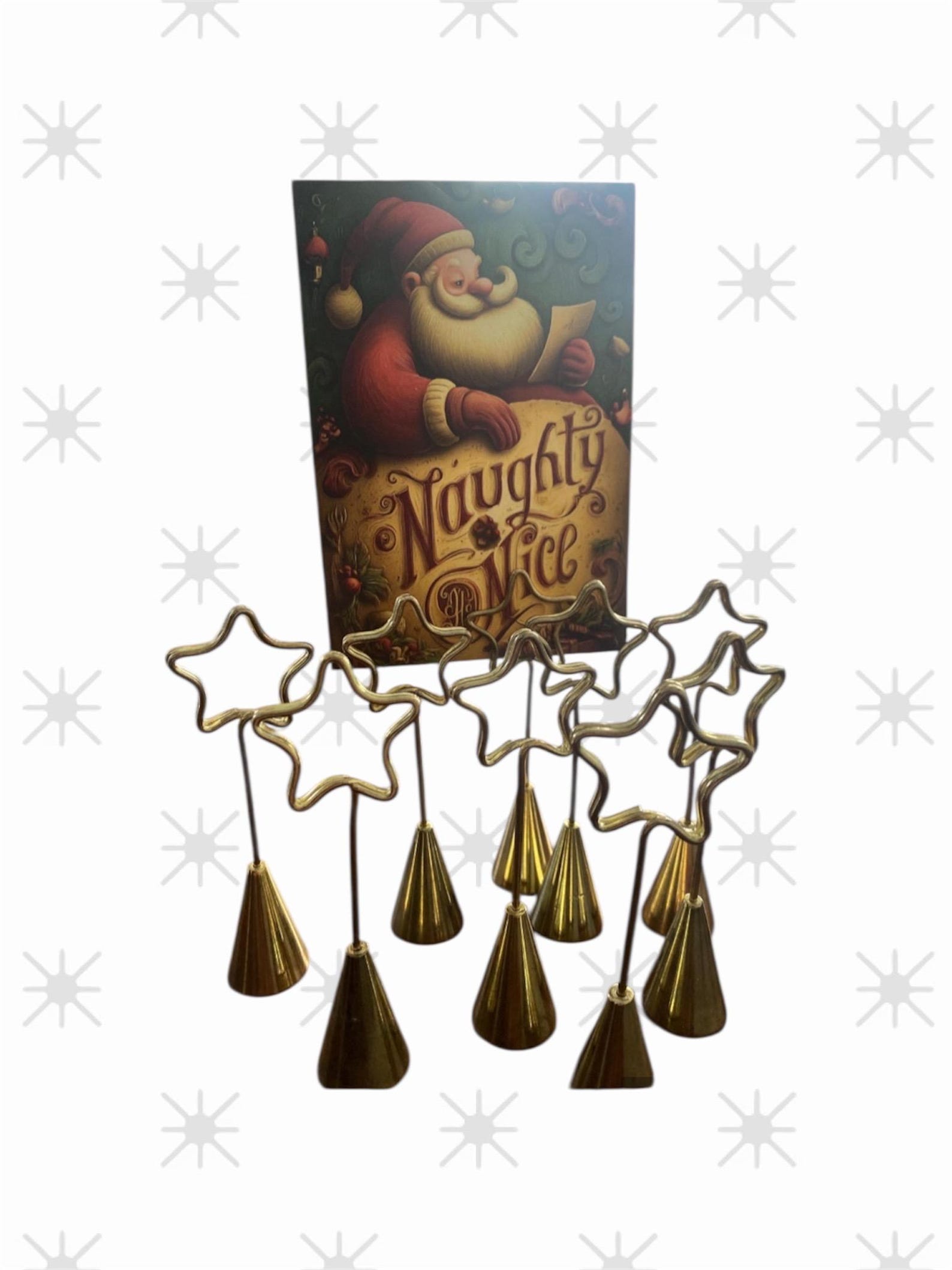 Dansk Gold Tone Star Place Card Holders, Set of 8 - Etsy