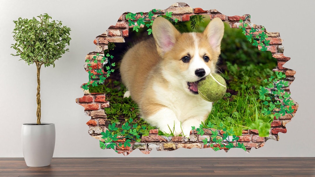 Corgi Puppies, Transform Your Space With a Fantastic Vinyl Wall Decal ...
