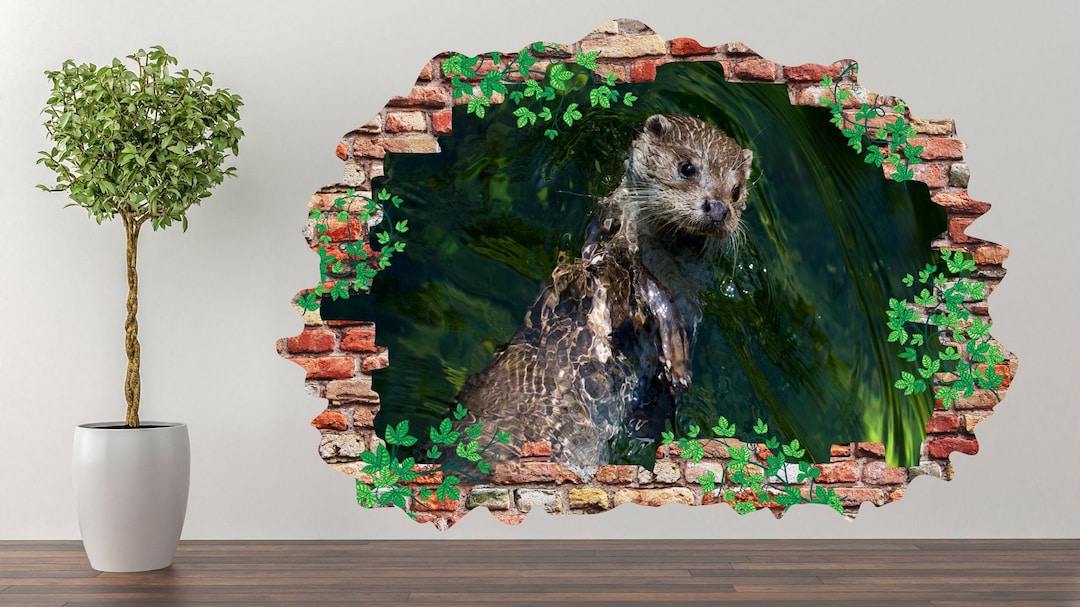 Otter, Transform Your Space With a Fantastic Vinyl Wall Decal Sticker ...