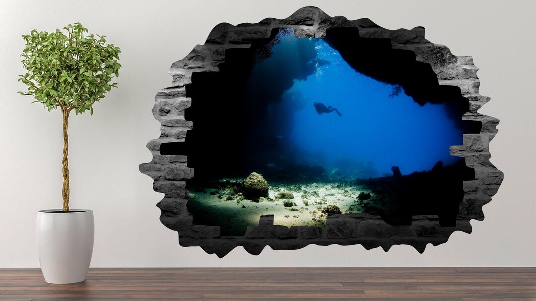 Diver in the Depth of the Ocean, Transform Your Space With a Fantastic ...