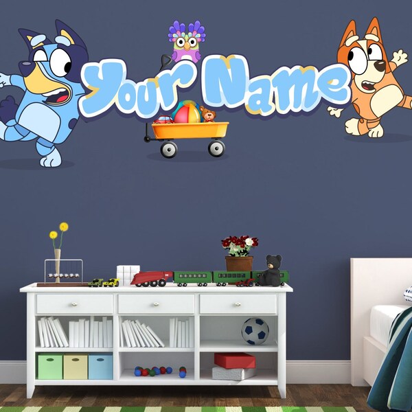 Bluey Wall Vinyl Sticker - Etsy