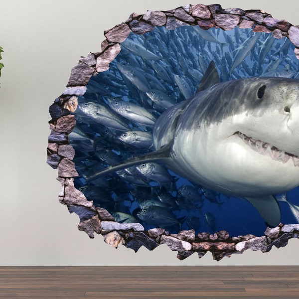 Shark Wall Decals - Etsy