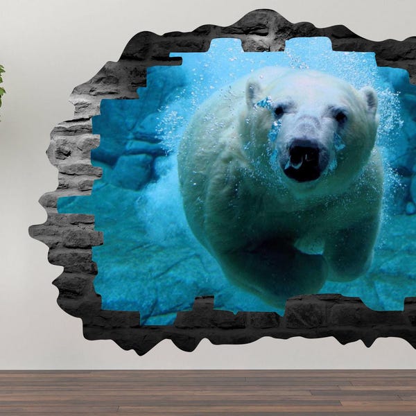 Polar Bear Decals - Etsy