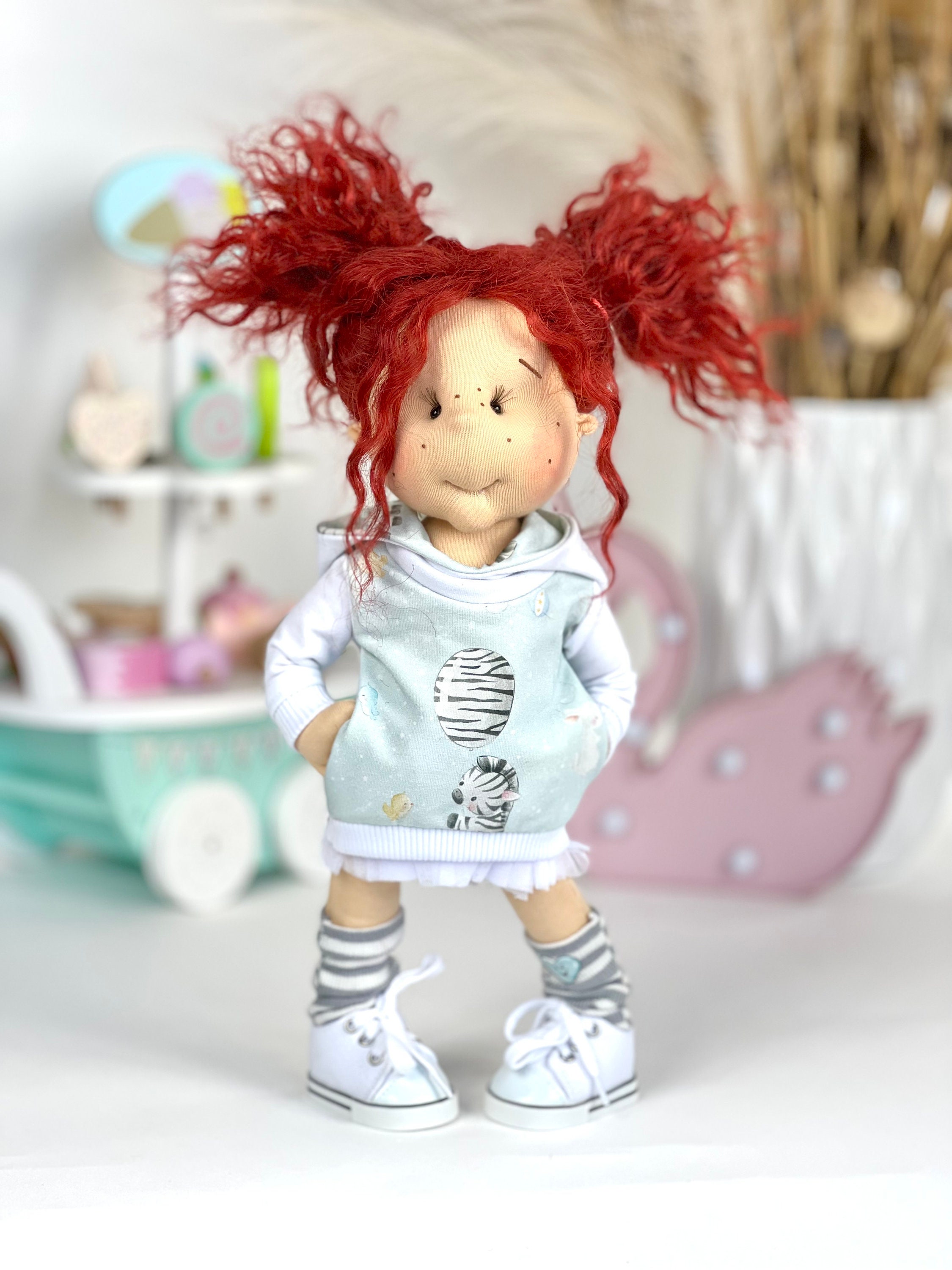 Lullu 15 38 Cm unique Handmade Doll With Motion - Etsy