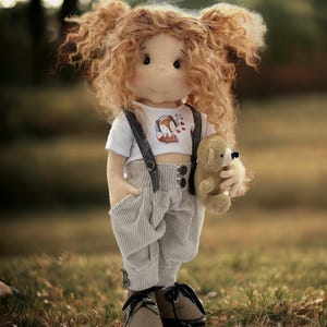 F.A.B. Nelly - 15" (38 Cm) -unique Handmade Doll With Motion Skeleton ...