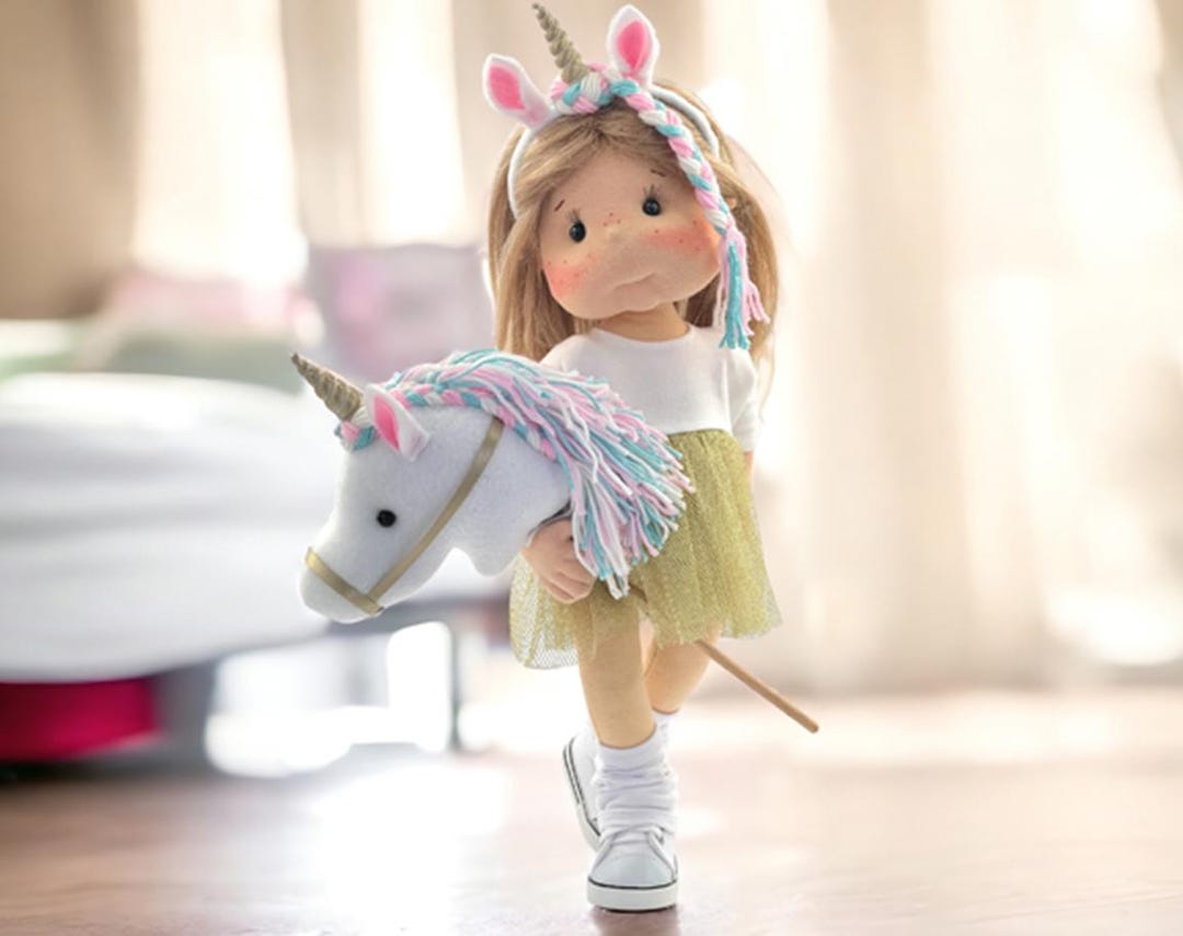 Julka- 15" (38 Cm) -unique Handmade Doll With Motion Skeleton - Etsy