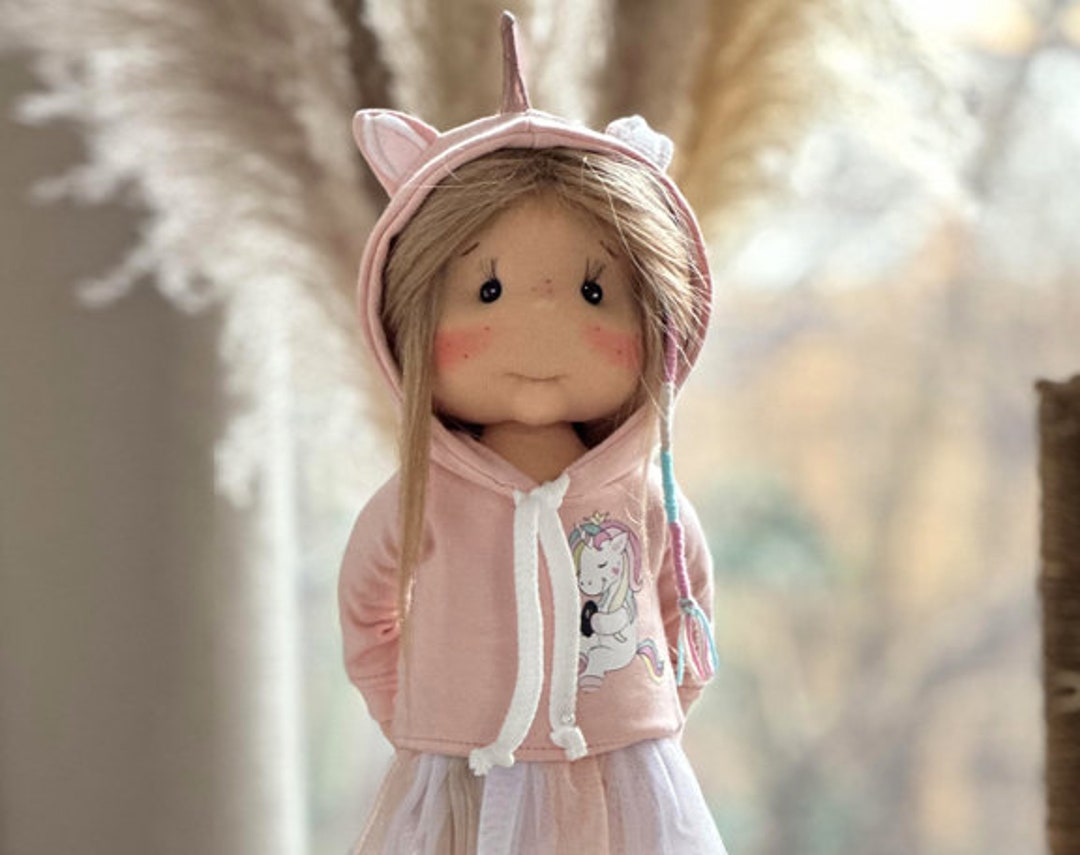 Peach 15 38 Cm unique Handmade Doll With Motion Skeleton - Etsy