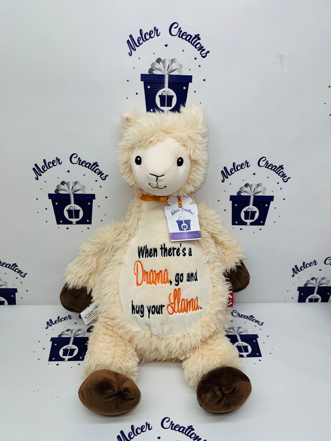When Theres a Drama, Go and Hug Your Llama, Persoanlised Llama Teddy ...