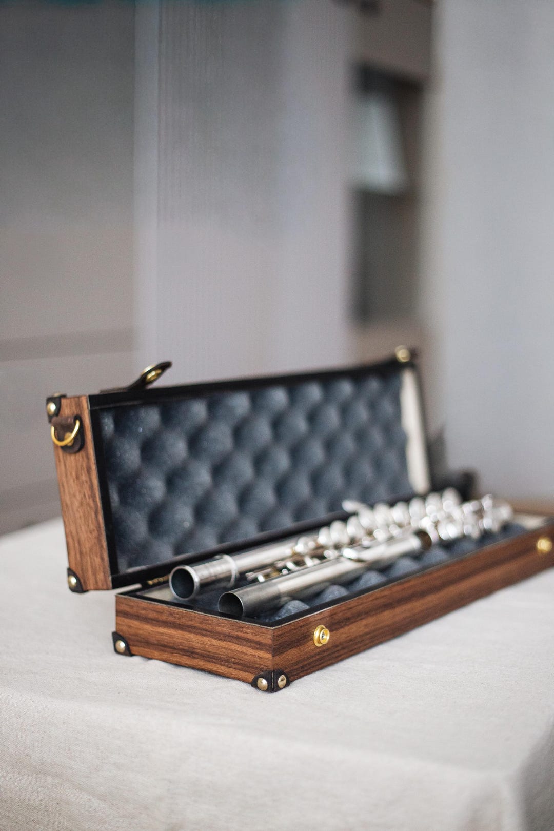 Elegant Flute Case | Personalized Wooden Flute Case | Flute Storage and ...
