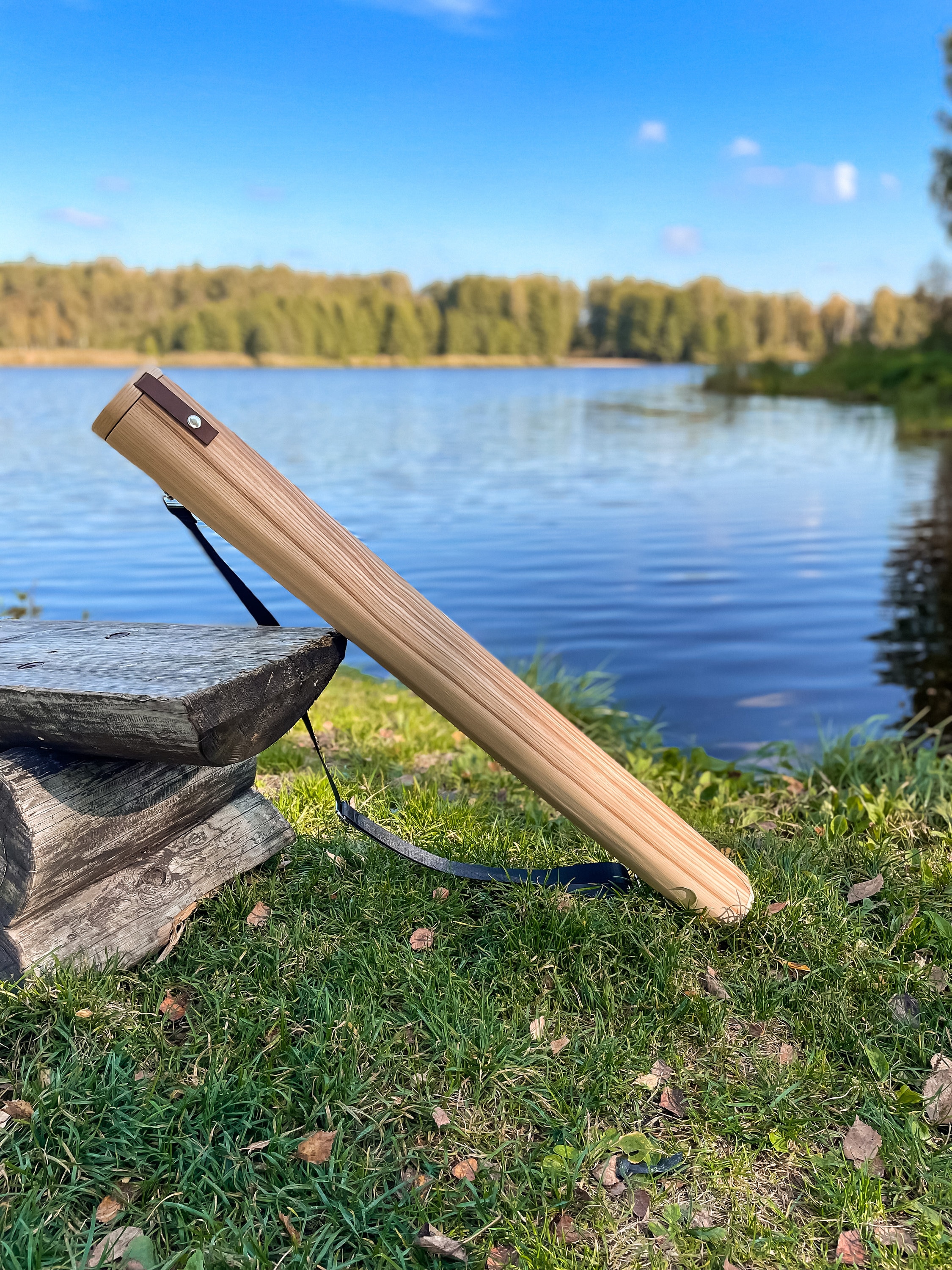 Wooden Fly Fishing Case Fishing Rod Holder Fly Fishing Case Fishing ...