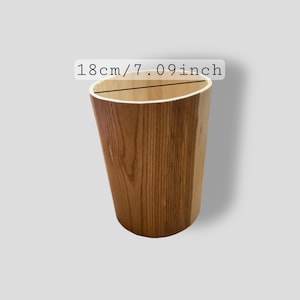 Handmade Wooden Trash Can | Minimalist Waste Basket for Home & Office ...