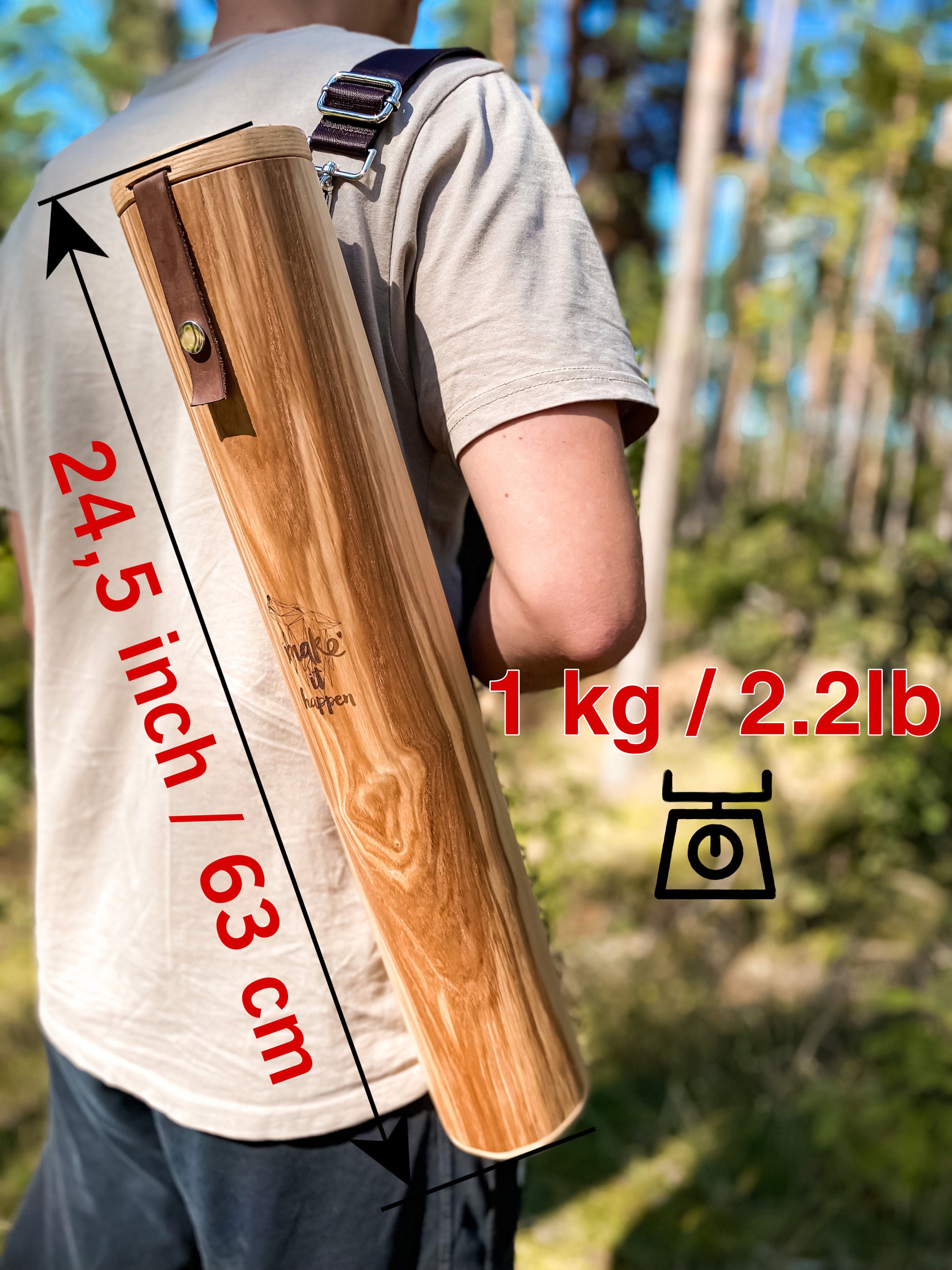 Personalized Tube for A1 A2 A3 Paper Sheet, Handmade Rolled Document ...