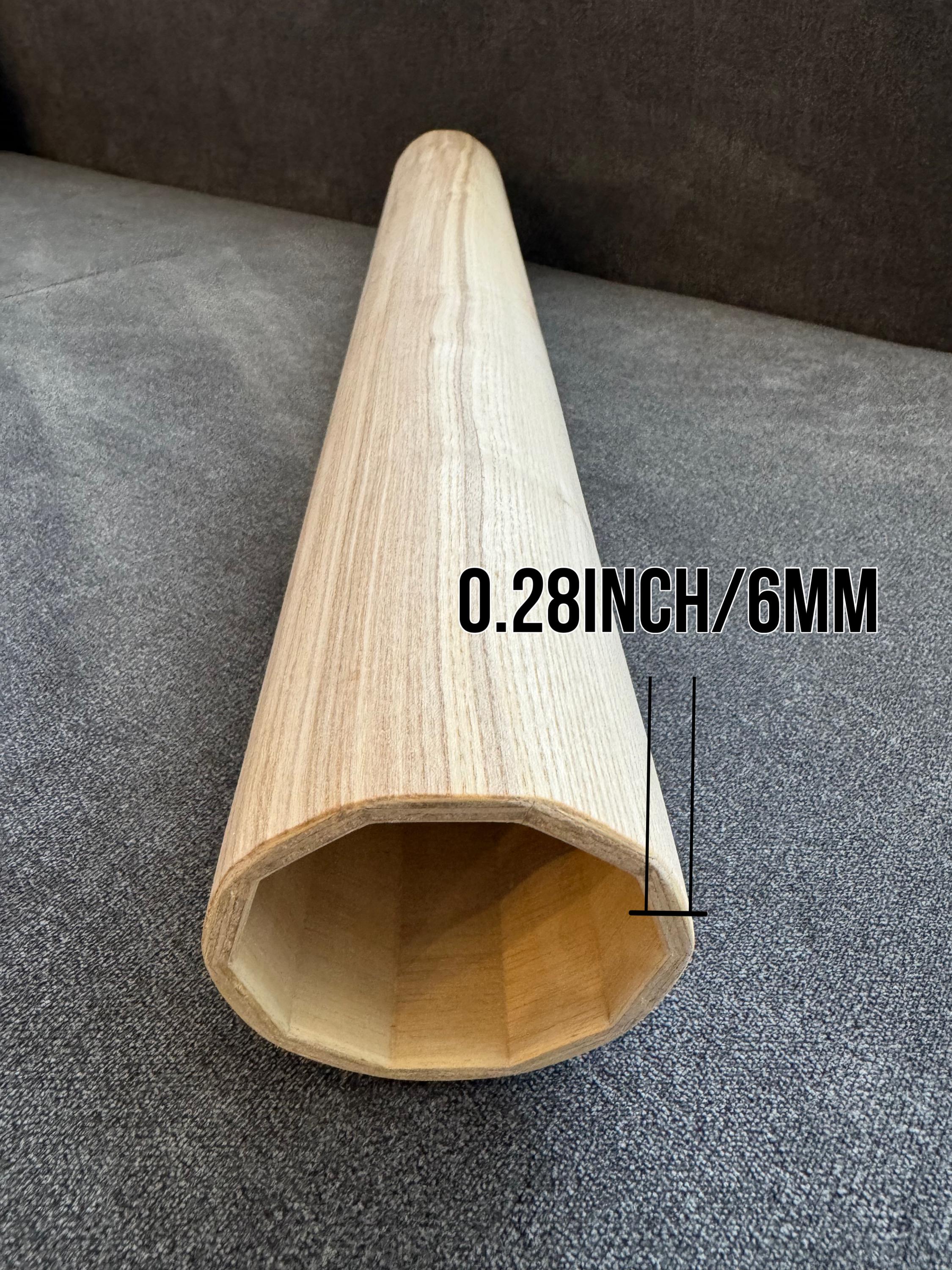 Custom Wooden Cylinder Tube | Custom Sizes Available | Wooden Pipe ...