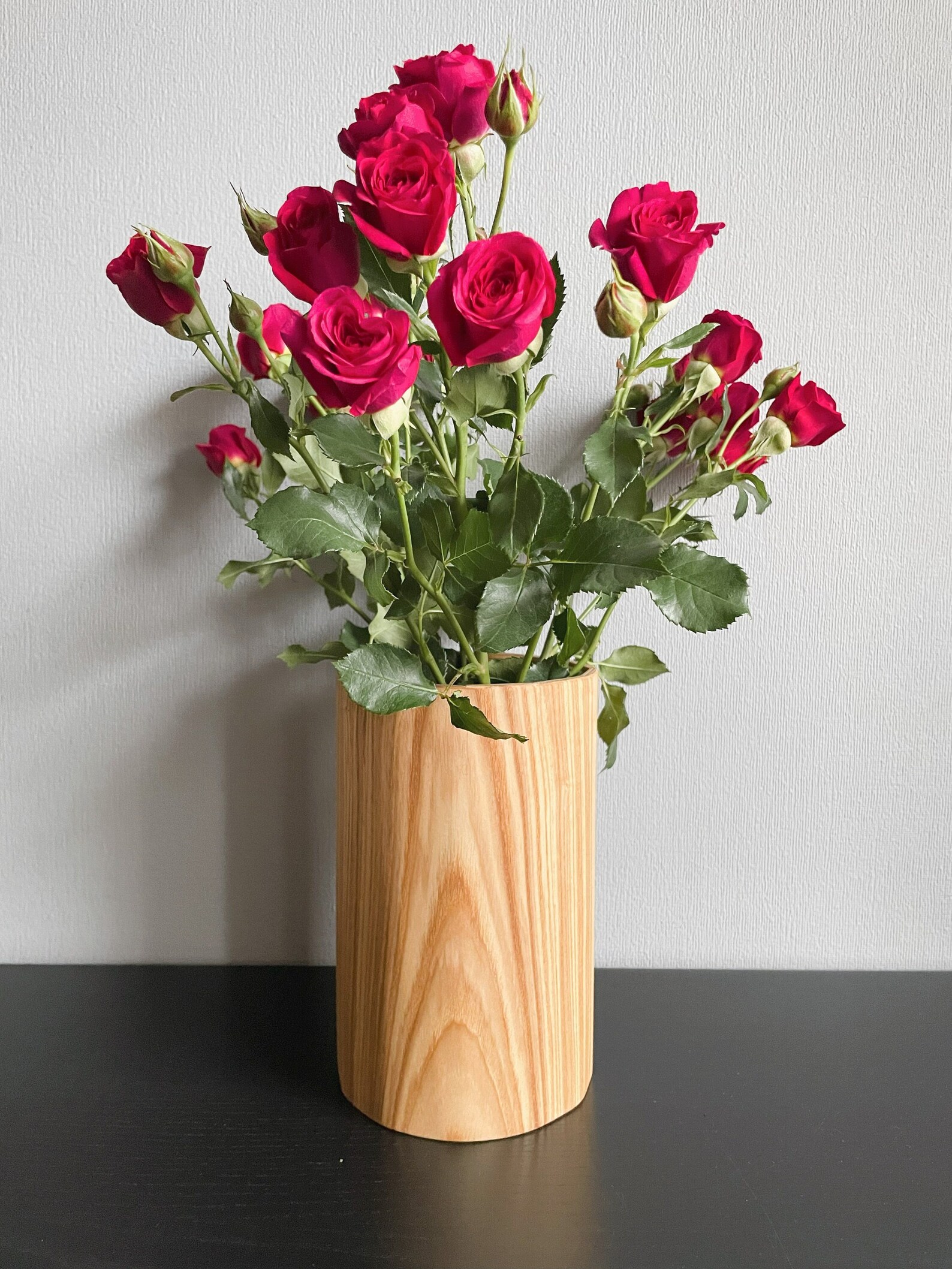 Personalized Wood Vase, Wooden Flower Vessel, Gift for Gardens Lovers ...