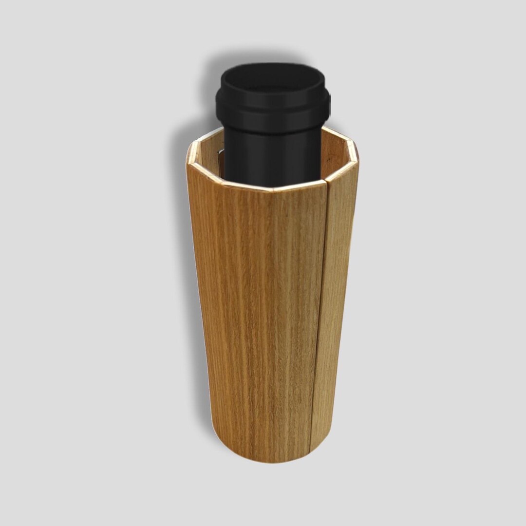 Magnetic Wooden Pipe Cover | Adjustable Pole Wrap | Decorative Pipe ...