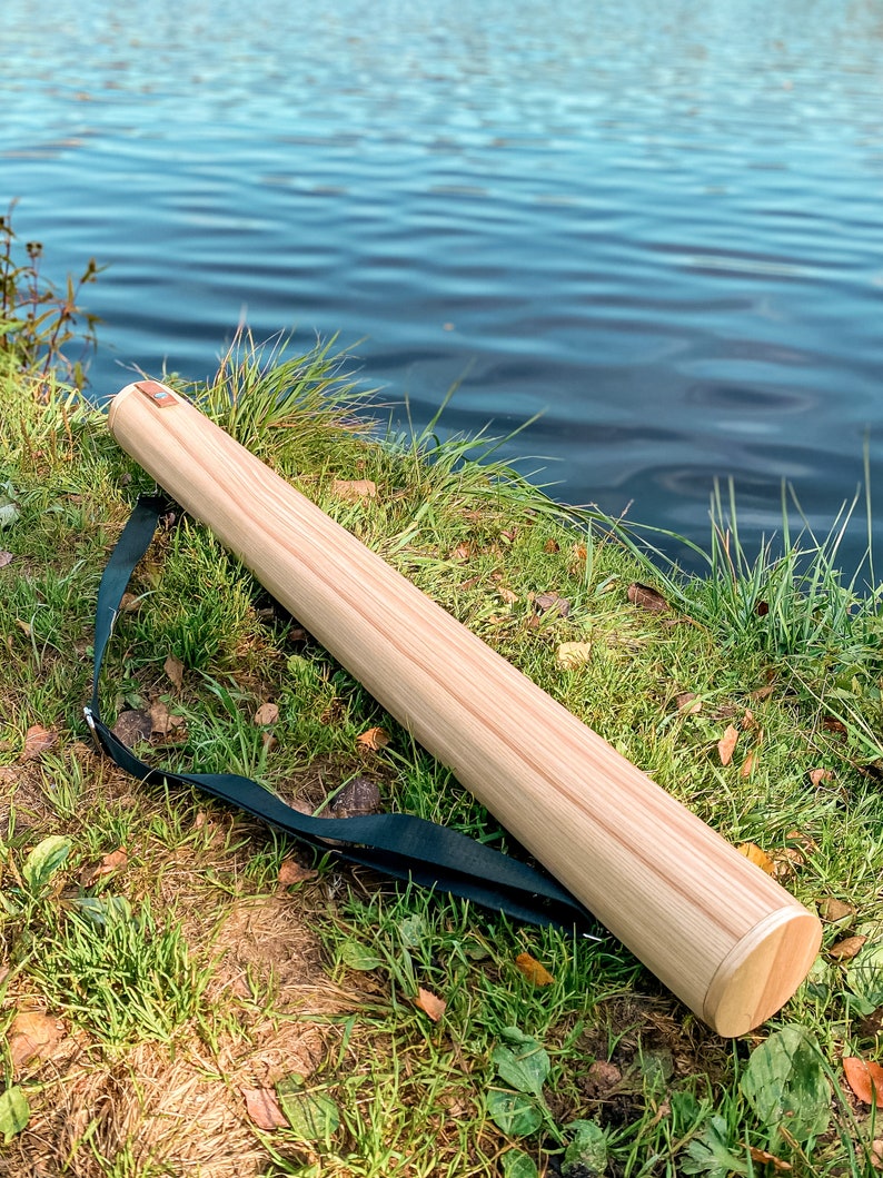 Fly Rod Case Wood Fly Fishing Rod Tube Fishing Rod Holder - Etsy