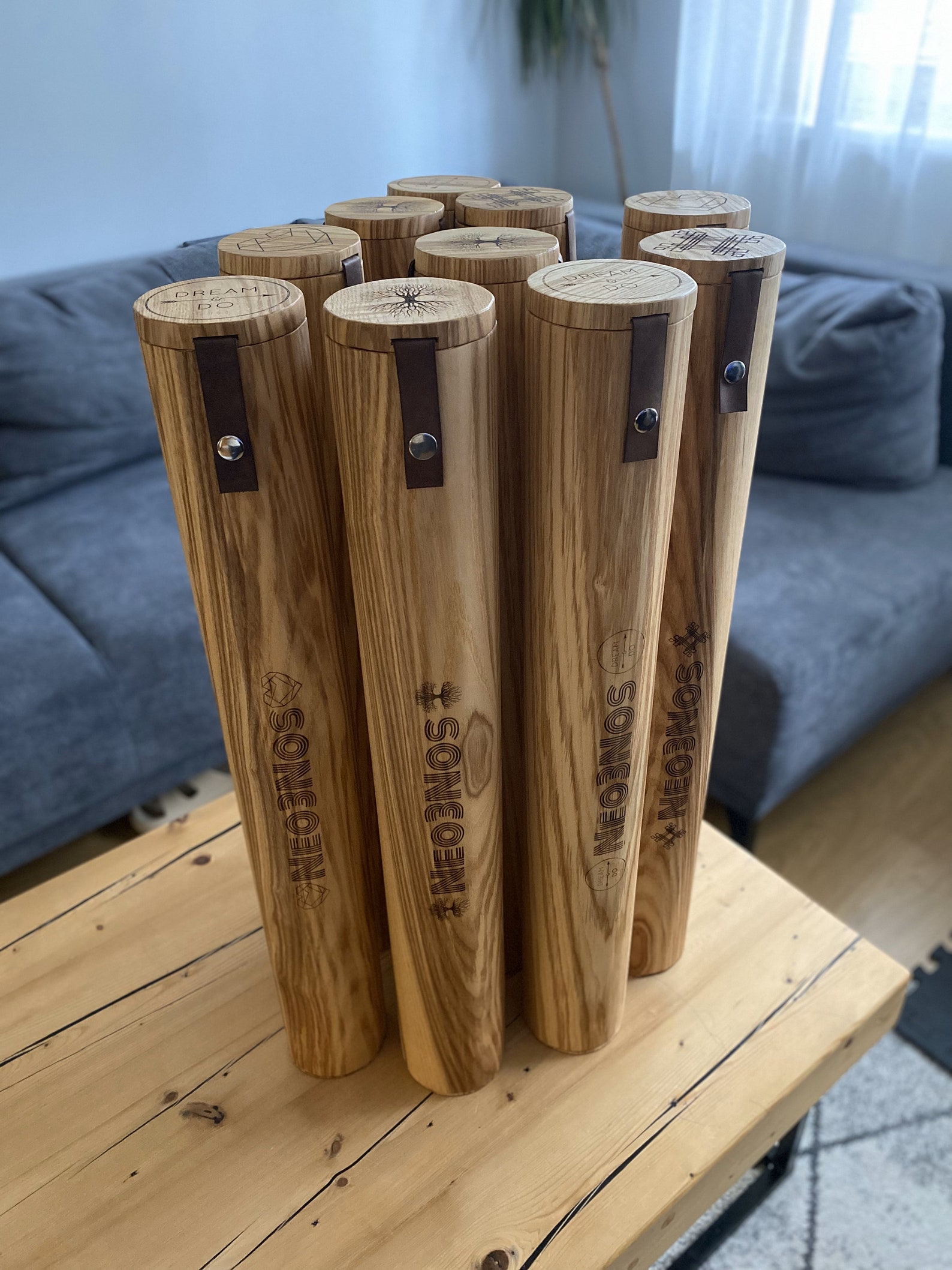 Art Case Wooden Case for Drawings, Sketchs, Draftings Artwork Box Tube ...