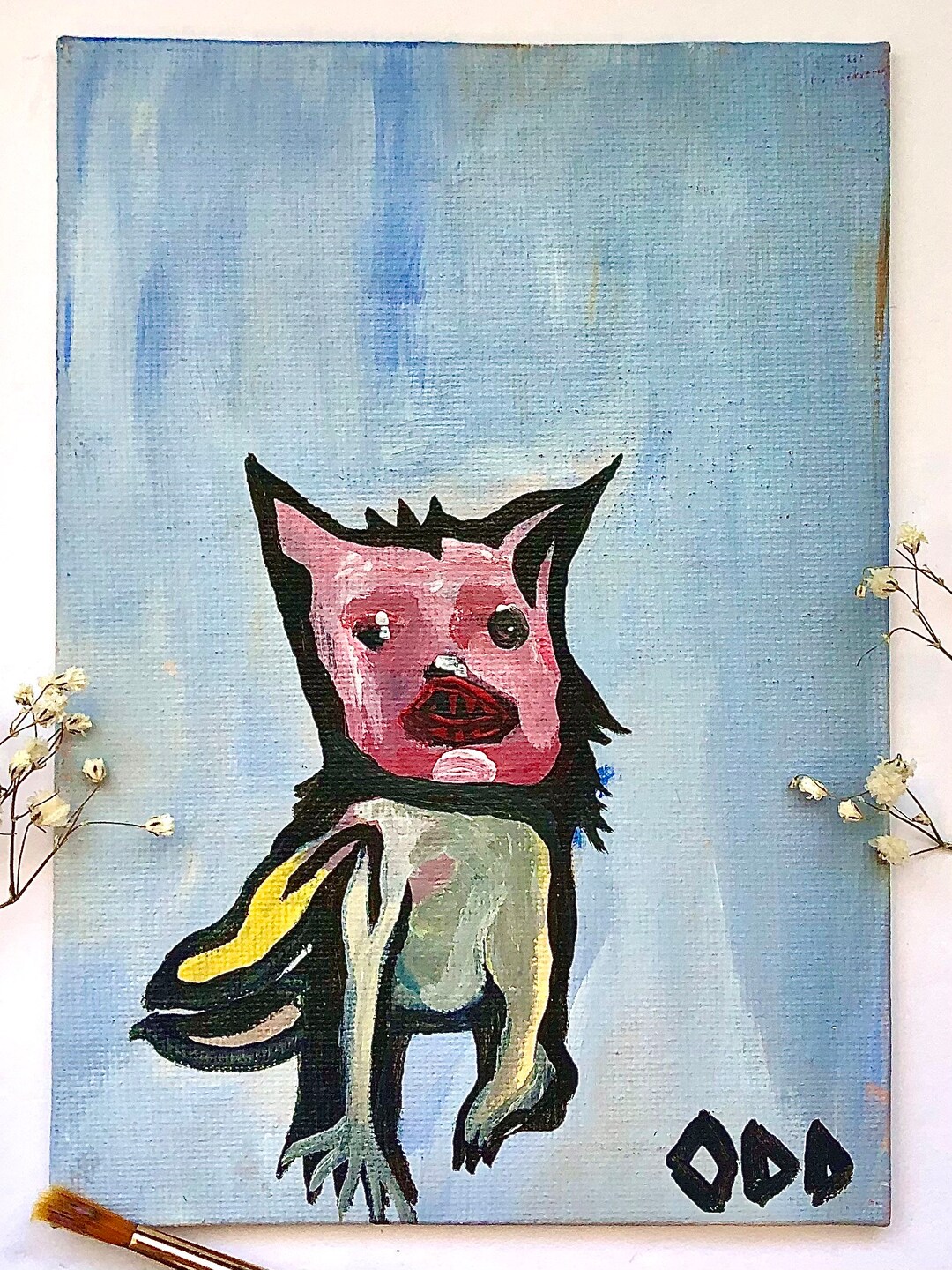 Abomination Crippled Dog 𝐜𝐮𝐬𝐭𝐨𝐦 𝐜𝐨𝐥𝐨𝐫𝐬 𝟓𝐱𝟕 𝐜𝐚𝐧𝐯𝐚𝐬 𝐛𝐨𝐚𝐫𝐝 - Etsy